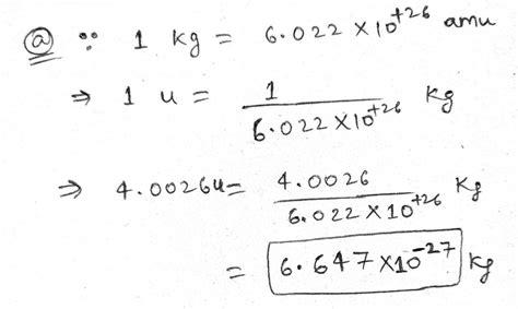 Answered The Atomic Mass Of A Helium Atom Is… Bartleby