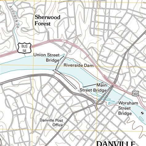 Danville Va Nc 2011 24000 Scale Map By United States Geological