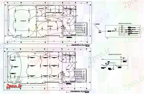دانلود نقشه برق کشی ساختمان کد35851