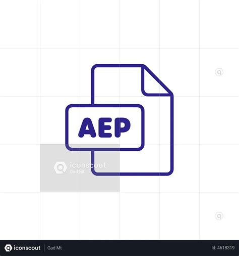 Aep Extension Animated Icon Download In Json Lottie Or Mp4 Format
