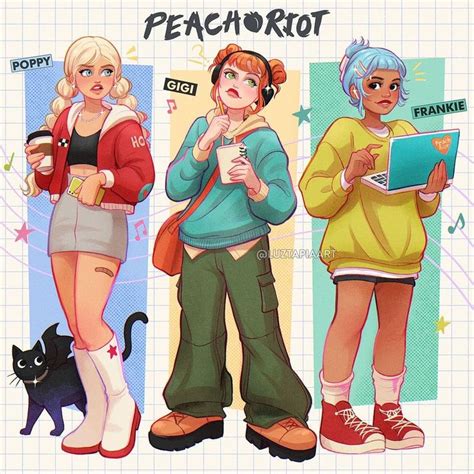 Luz Tapia Art On Instagram Peach Riot Rise Up Series 🍑⚡ These Amazing