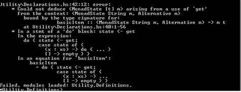 Parsing Parser Error Reporting Deriving The Right Instances Stack