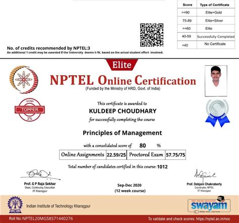 kuldeep choudhary on linkedin iitkharagpur nptel swayam aicte