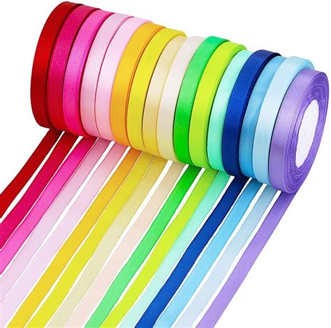 Amazon Supla Colors Silk Satin Fabric Ribbon Wide