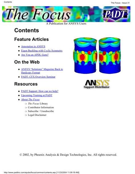 Annotation In ANSYS PADT
