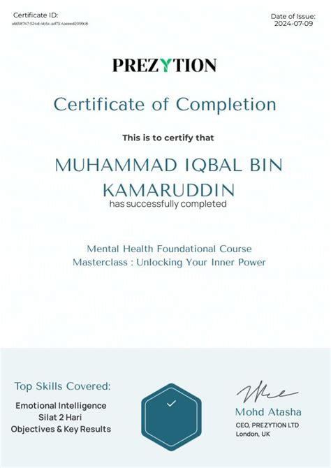Iqbal Skyz On Linkedin Alhamdulillah I Had The Privilege Of Attending The Unlocking Your Inner
