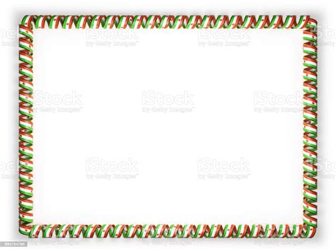 프레임과 리본 니제르 플래그 황금 밧줄에서 테두리의 테두리 3 차원 일러스트 레이 션 공란에 대한 스톡 사진 및 기타 이미지 공란 교육 니제르 Istock