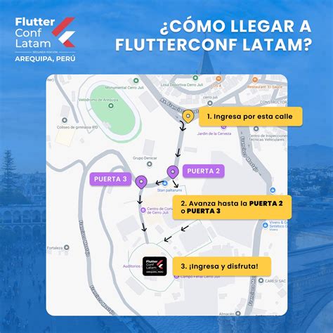 ¡te Enseñamos Cómo Llegar Al Flutterconf Latam