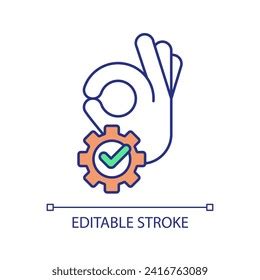 System Control Rgb Color Icon Success Stock Vector Royalty Free 2416763089 Shutterstock