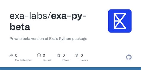 Github Exa Labsexa Py Beta Private Beta Version Of Exas Python Package