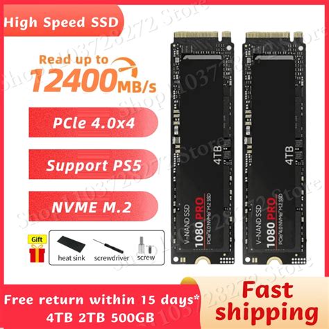 1080 Pro 브랜드 Ssd M2 2280 Pcie Gen 50x4 Nvme 솔리드 스테이트 하드 드라이브 데스크탑 Pc Ps5 게임 노트북용 8tb 4tb 2tb