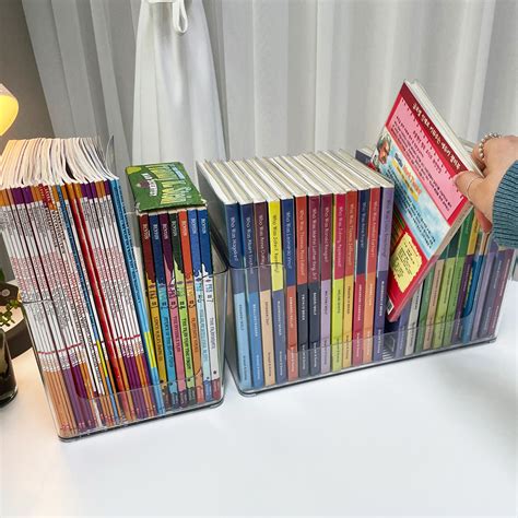 바내쓰 투명 다용도 책정리함 수납함 정리함 장난감정리 책꽂이 바구니 팬트리 펜트리 수납트레이 위시버킷