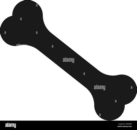 Simple Bone Icon Vector Template Stock Vector Image Art Alamy