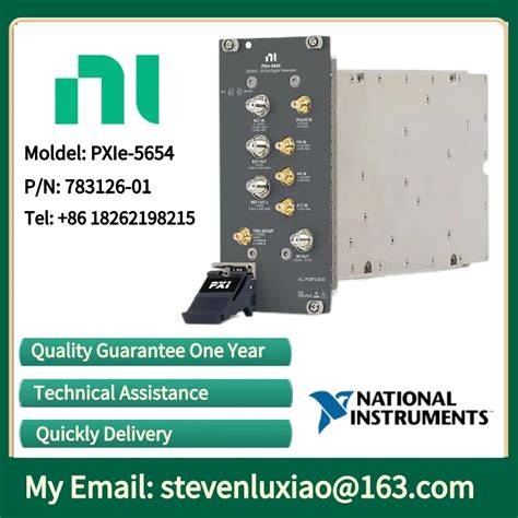 Ni Pxie 5654 783126 01 Pxie 250 Khz 20 Ghz Pxi Rf Analog Signal