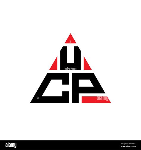 Ucp Triangle Letter Logo Design With Triangle Shape Ucp Triangle Logo