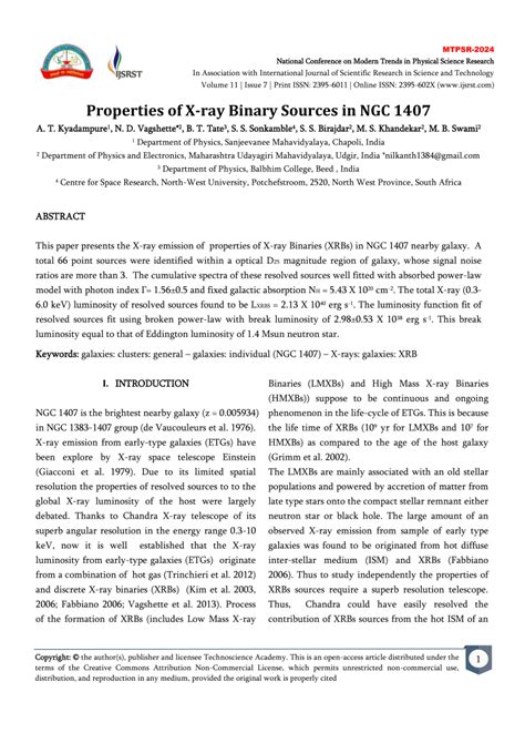 Pdf Properties Of X Ray Binary Sources In Ngc 1407