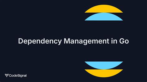 Dependency Management In Go Codesignal Learn