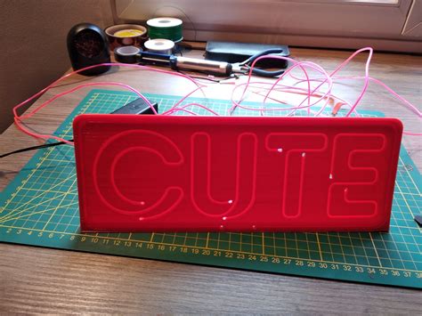 Neon Sign 3d Printable Cute Beer 4 Steps With Pictures