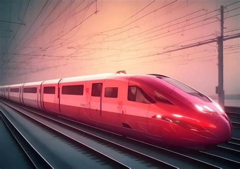 Premium Ai Image Modern High Speed Train Neural Network