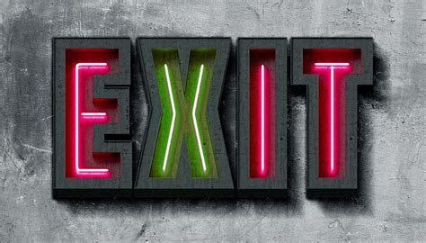 Buy Exit Font To Always Follow The Right Designs Direction