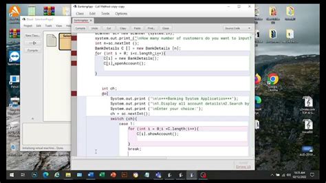 Call Method Java In Bluej For Online Banking System Youtube