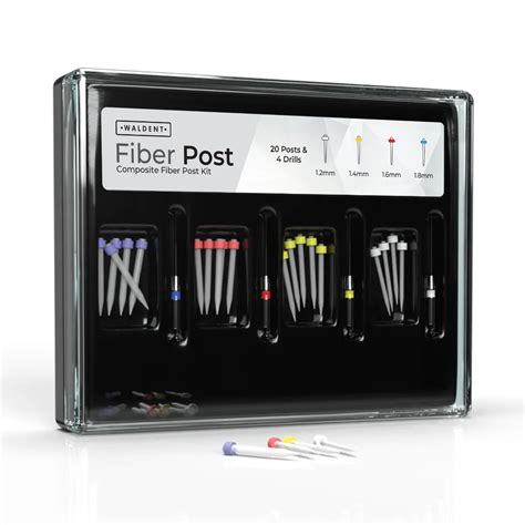 Waldent Radiopaque Composite Fiber Post Kit Apexdentomed