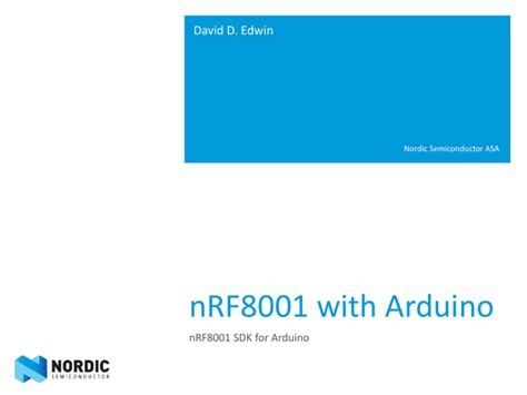 Nrf8001 With Arduino Sdk And Development