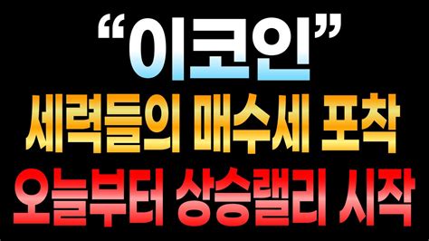 코인추천 이코인 상장폐지 No 세력들의 루머일뿐지금이 매수 기회다 비트코인 이더리움 리플 도지코인 썸씽코인 썸씽목표가 Youtube