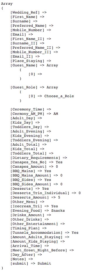 Jquery Exporting Php Array Into Email Body Stack Overflow