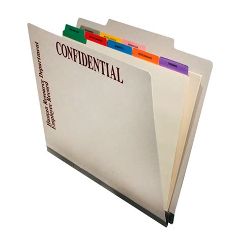 Human Resource Top Tab Folder Unit 2713 Series