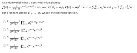 Solved A Random Variable Has A Density Function Given By Chegg