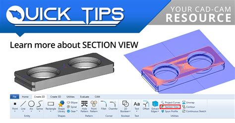 Section View Cad Cam Quick Tip Video Bobcad Cam Bobcad Cam