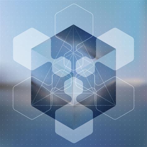 Abstract Vector Background With Isometric Cubes With Reflection Stock Vector Illustration Of