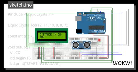Radar Wokwi Esp32 Stm32 Arduino Simulator