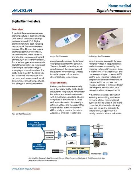 Digital Thermometers Maxim