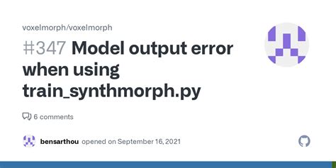 Model Output Error When Using Trainsynthmorphpy · Issue 347