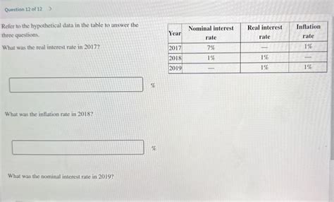 solved refer to the hypothetical data in the table to answer