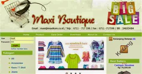 kang wibby source code toko online toko baju maxi boutique