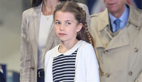 Princess Charlotte Slips On Navy Maisonette Sneakers At Raf Fairford