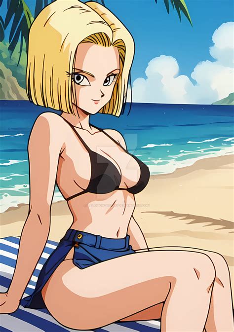Android 18 Bikini 42 By Lelouchzero90 On Deviantart