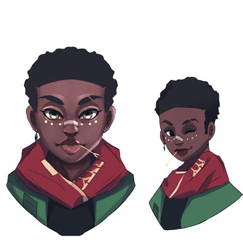 Nathan Duker Art Character Sheet Comission Wip