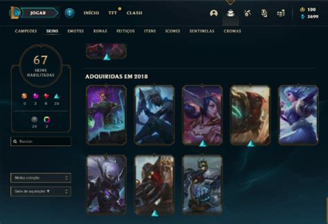 Conta Ouro Lol Skins League Of Legends Contas Ggmax
