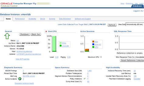 Creating And Configuring An Oracle 11g Database