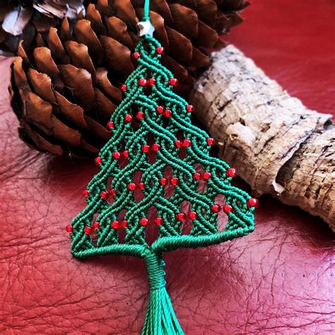 cute diy macrame christmas tree wall hanging tutorial artofit