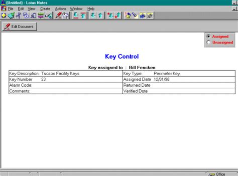 Lotus Notes Software Tracker Suite Ip Assets Screenshot