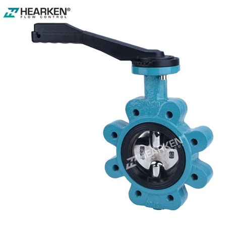 Industrial Manual 6 Inch Ptfe Ductile Cast Iron Lug Type Wafer