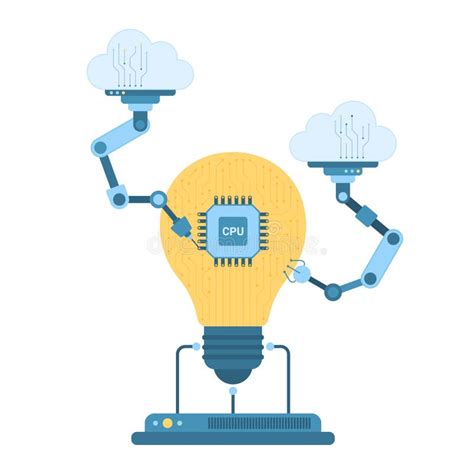 Project Planning Analytics And Idea Innovation Process By Ai Robot Arms Programming Stock