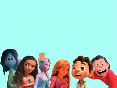 Luca And Mei Meet Rapunzel Elsa Moana And Ruby By Relyoh1234 On