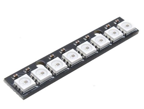 Rgb Led Module 8 Bit Strook 50 55mm Lang Met Ws2812 Chip Neopixel Domoticx