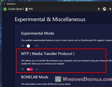 How To Enable File Transfer Between Quest 3 And Pc
